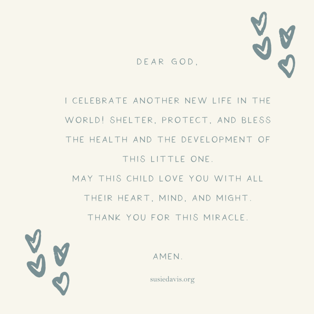 Prayer for a New Baby – Susie Davis